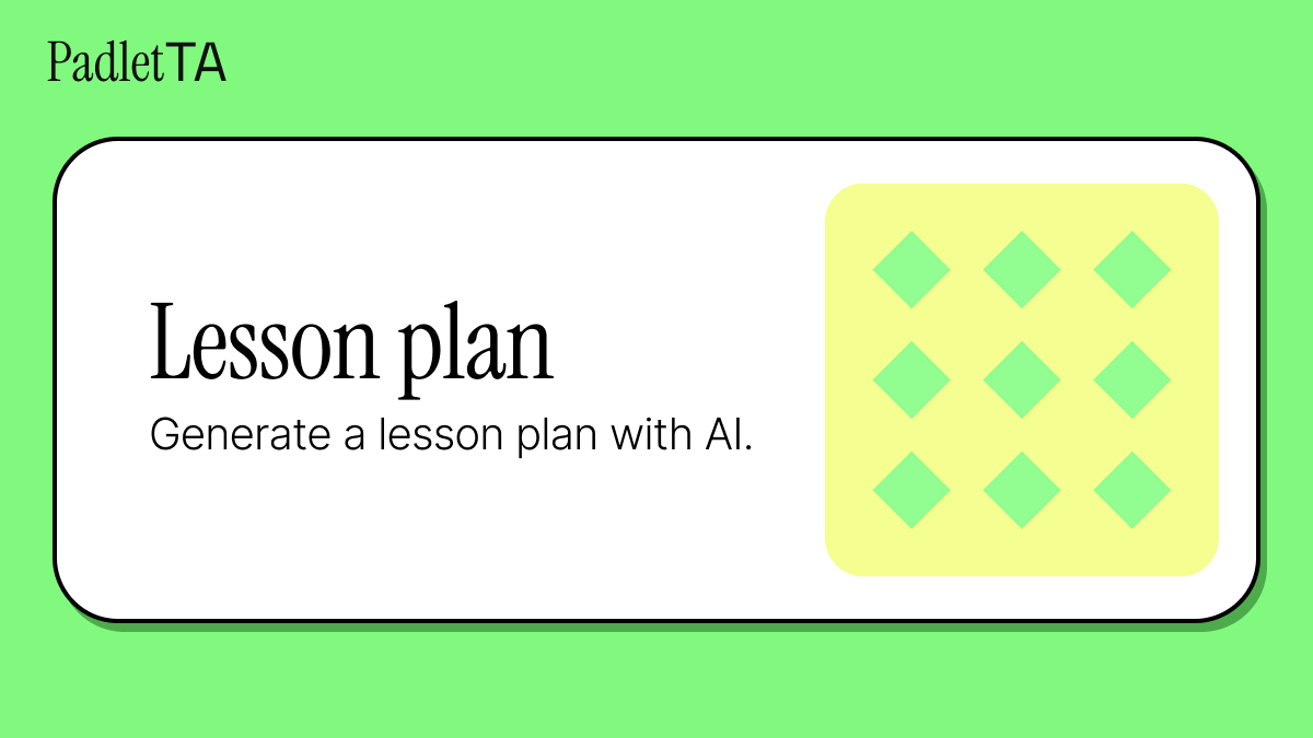 Lesson plan by Padlet TA