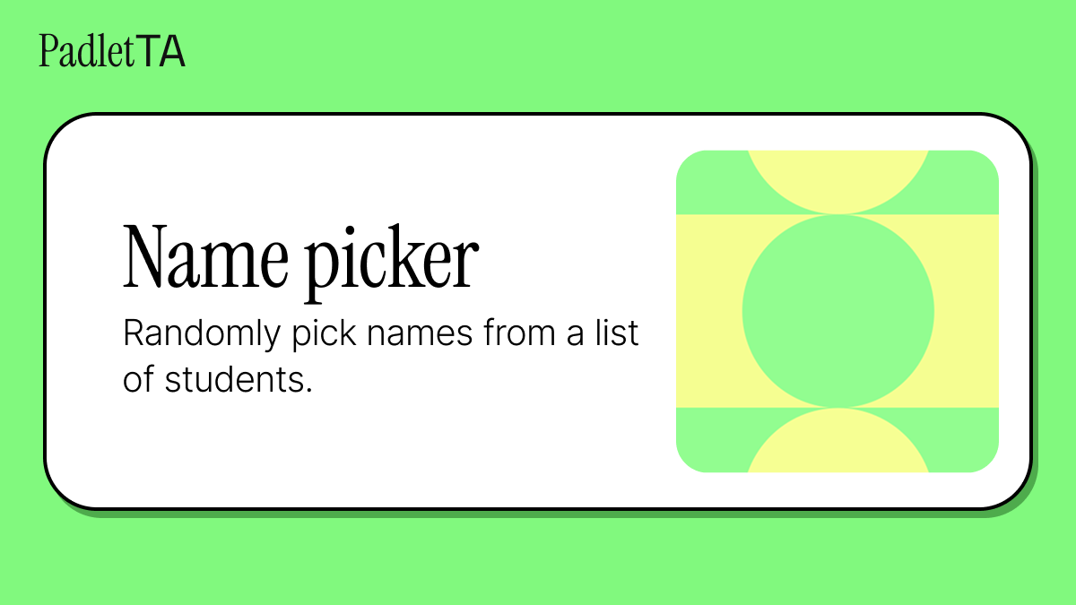 Name picker by Padlet TA