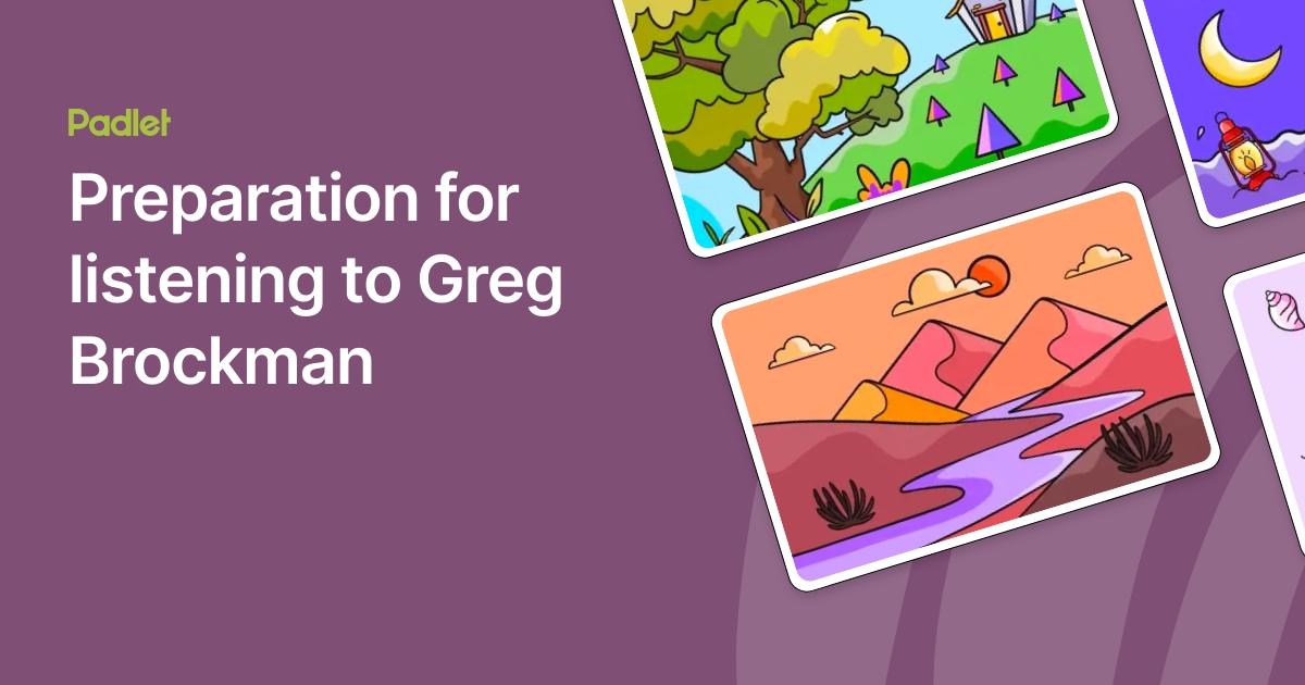 Preparation for listening to Greg Brockman