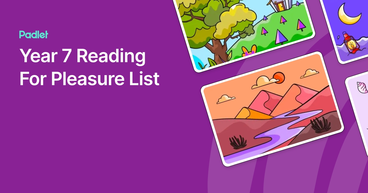 Year 7 Reading For Pleasure List