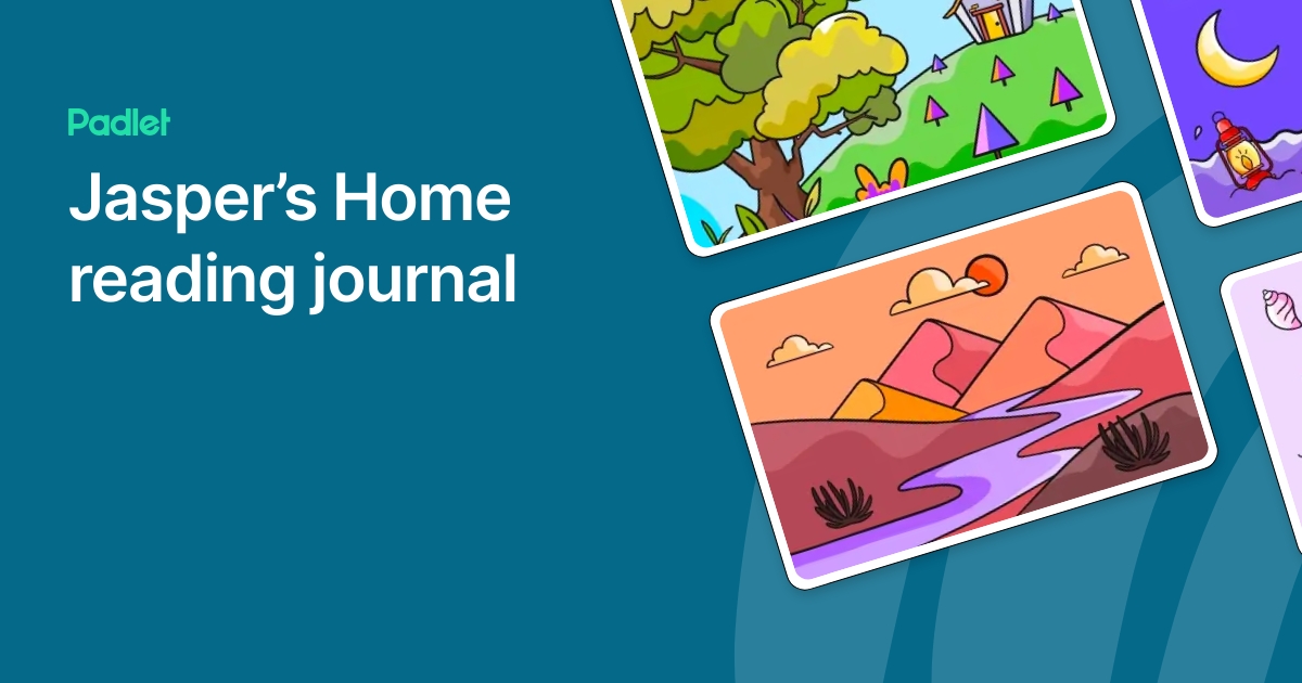 Jasper’s Home reading journal