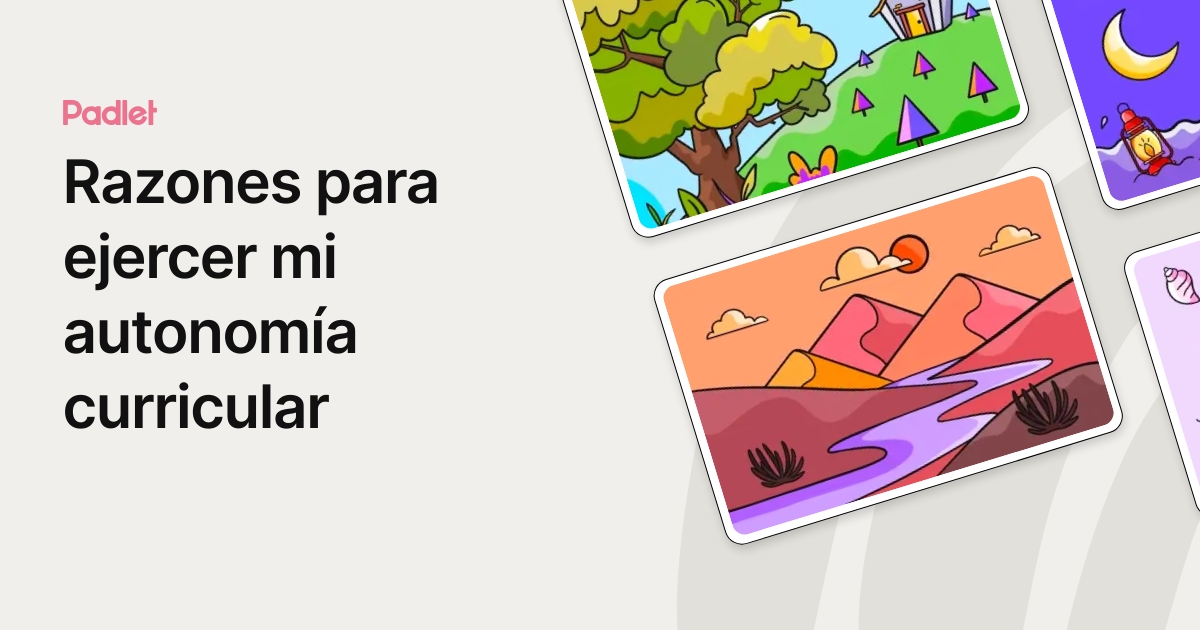 Razones para ejercer mi autonomía curricular