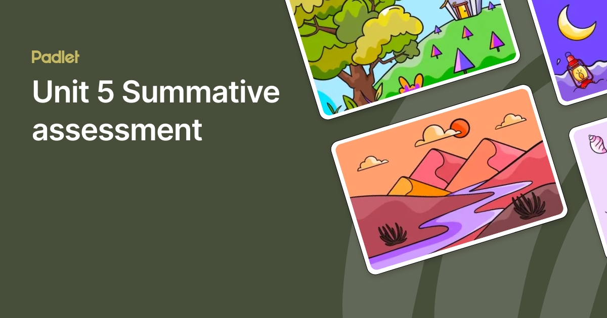 Unit 5 Summative assessment