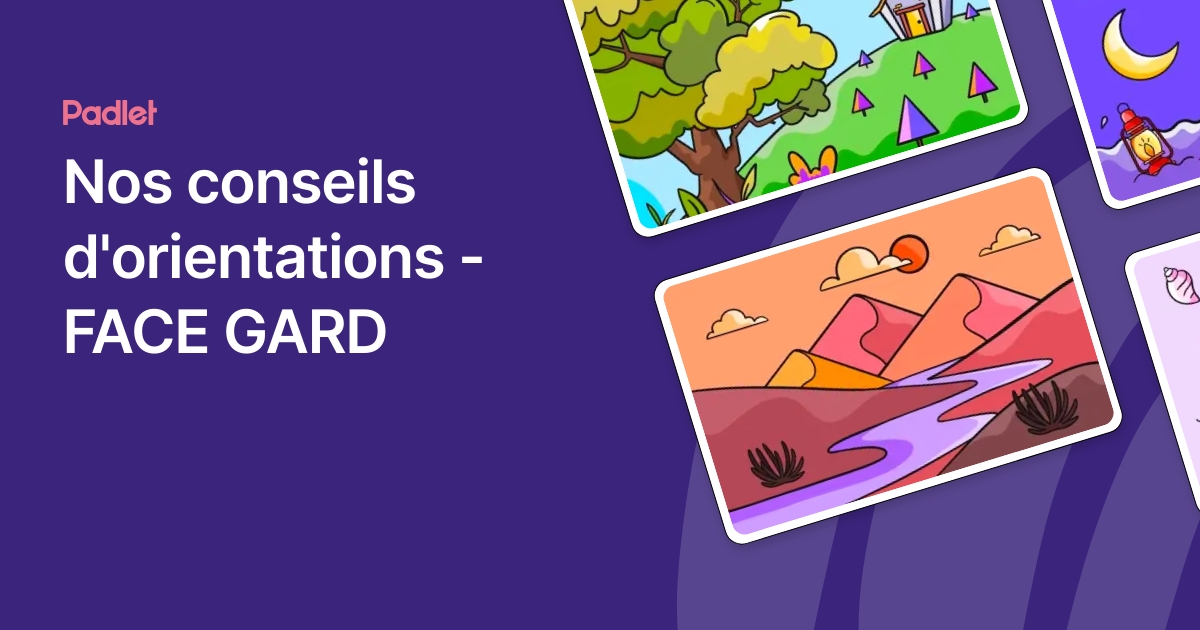 Nos conseils d'orientations - FACE GARD