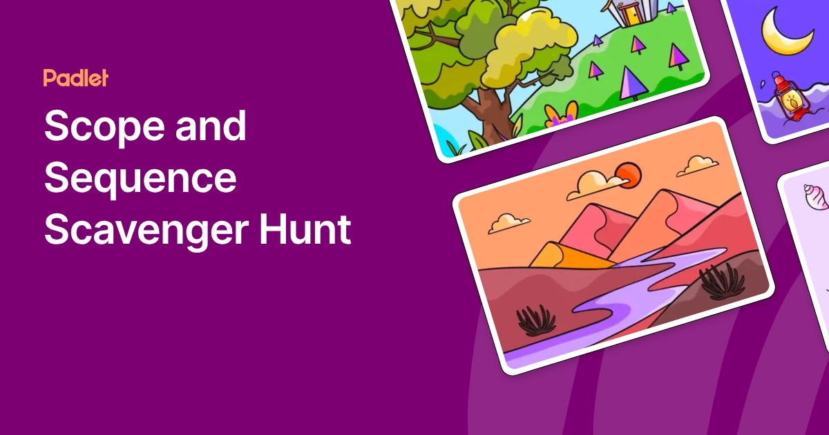 Scope and Sequence Scavenger Hunt