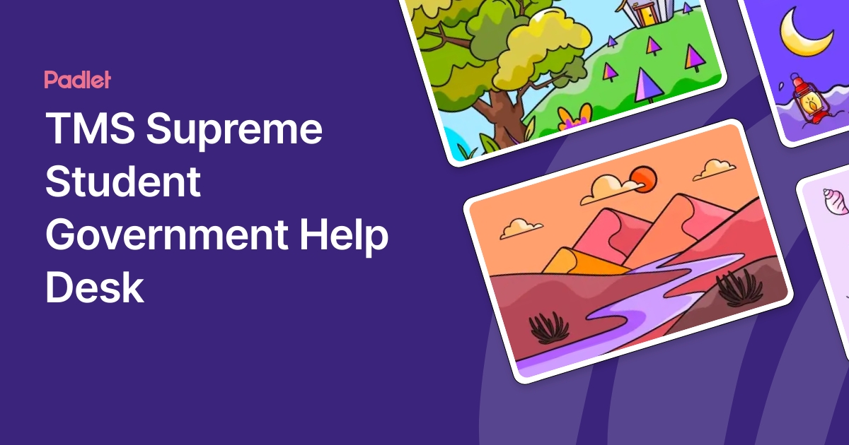 TMS Supreme Student Government Help Desk