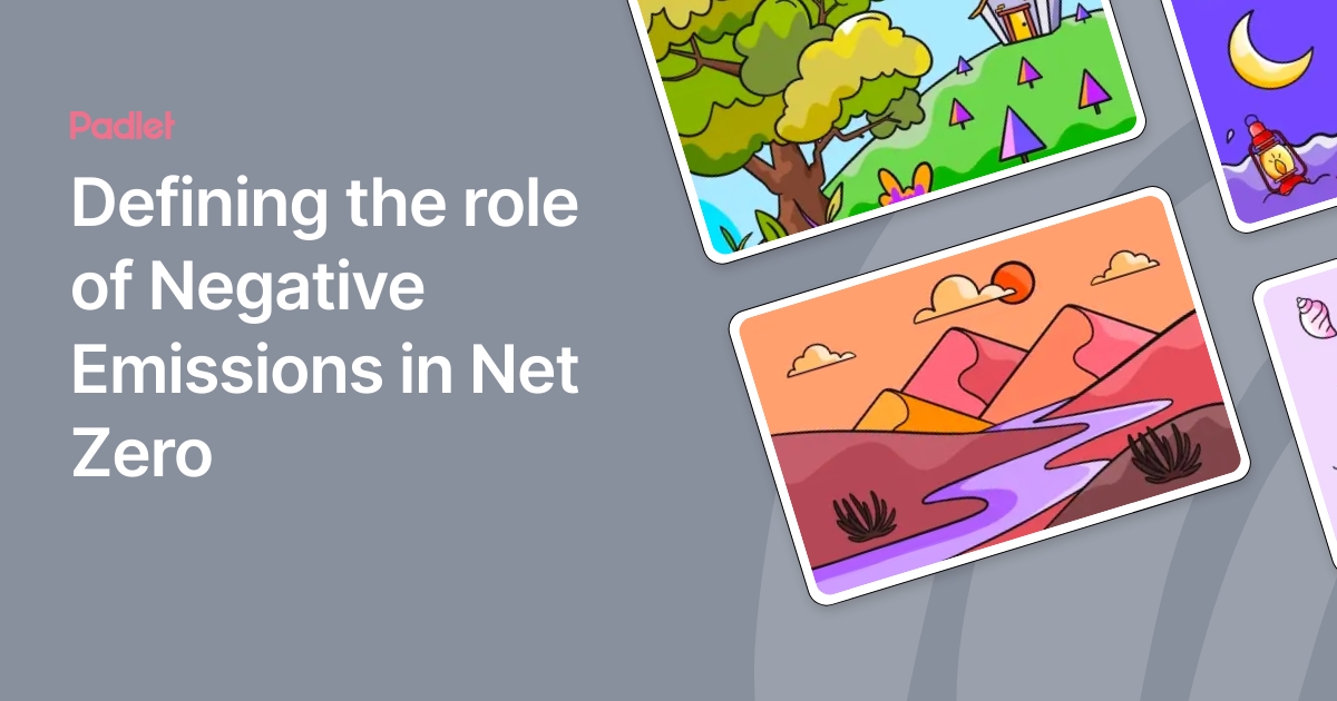 Defining the role of Negative Emissions in Net Zero