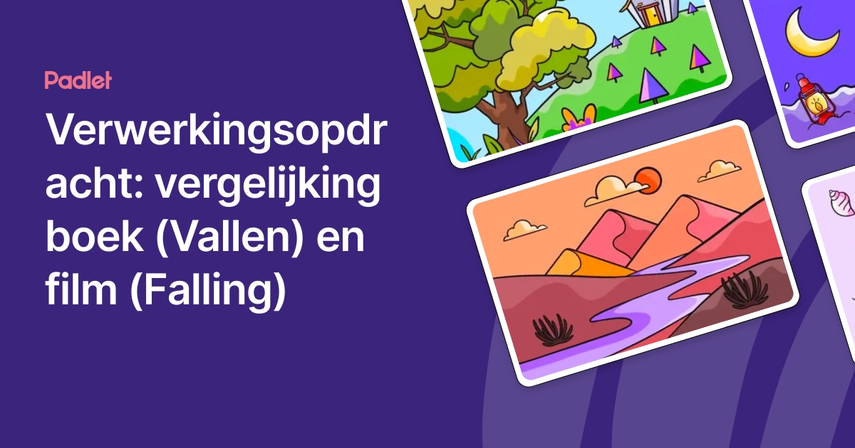 Verwerkingsopdracht: vergelijking boek (Vallen) en film (Falling)