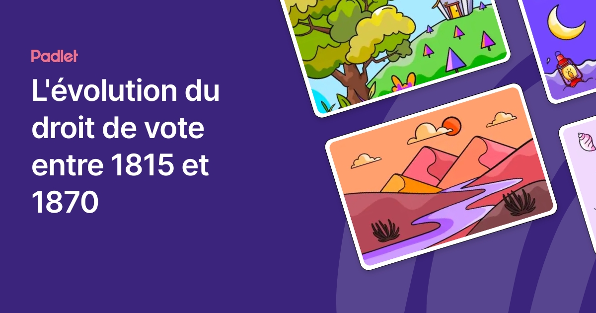 L'évolution du droit de vote entre 1815 et 1870