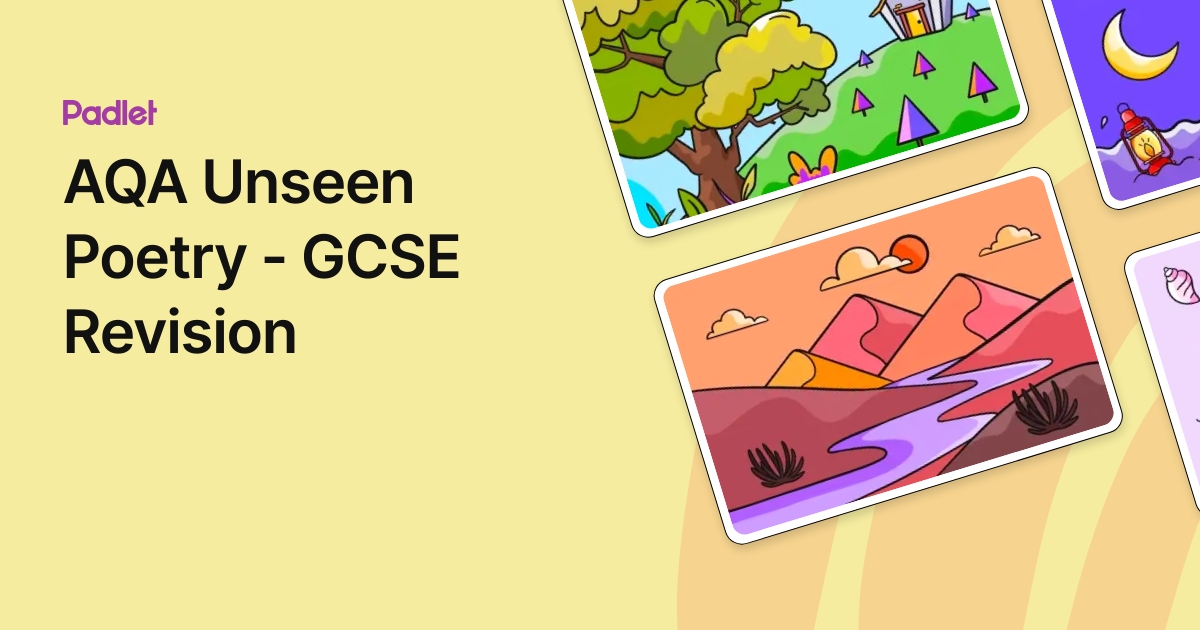 AQA Unseen Poetry - GCSE Revision
