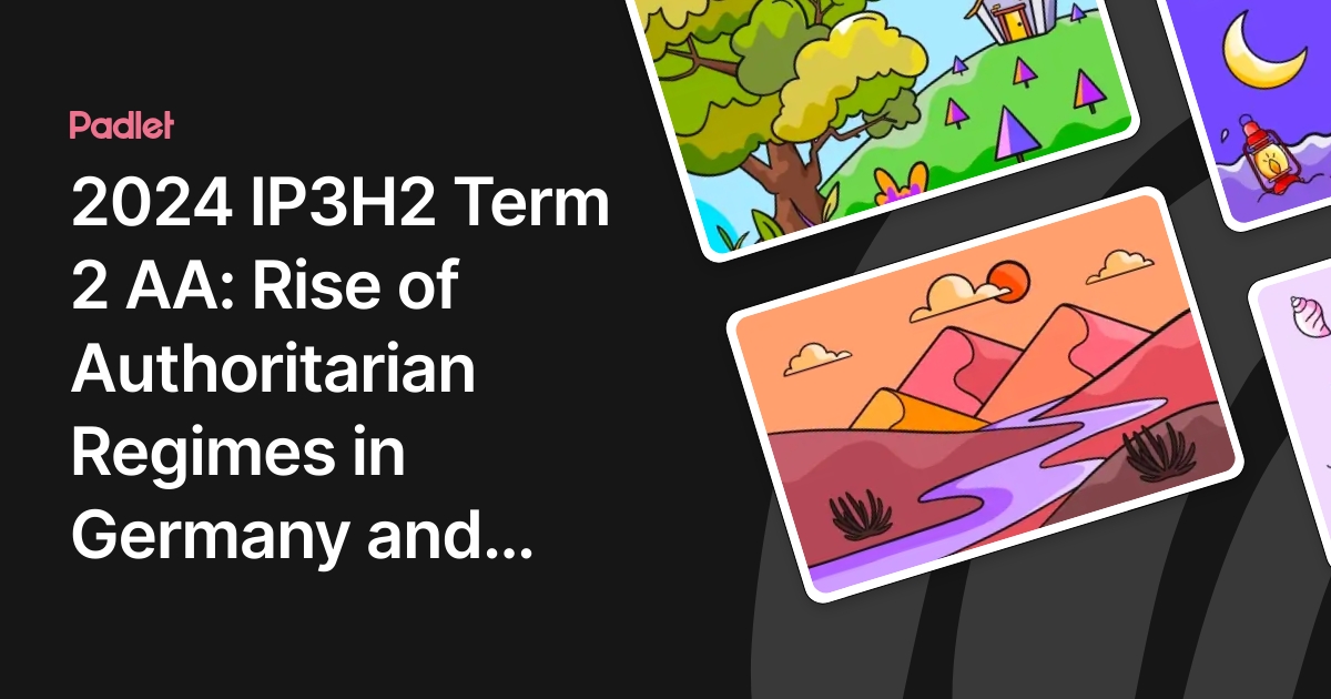 2024 IP3H2 Term 2 AA: Rise of Authoritarian Regimes in Germany and Japan