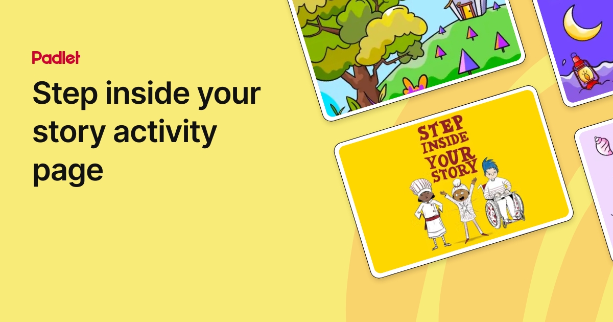 Step inside your story activity page