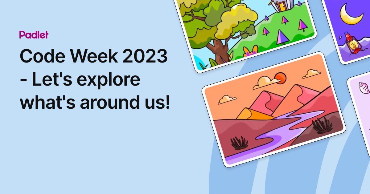 Code Week 2023 - Let's explore what's around us!