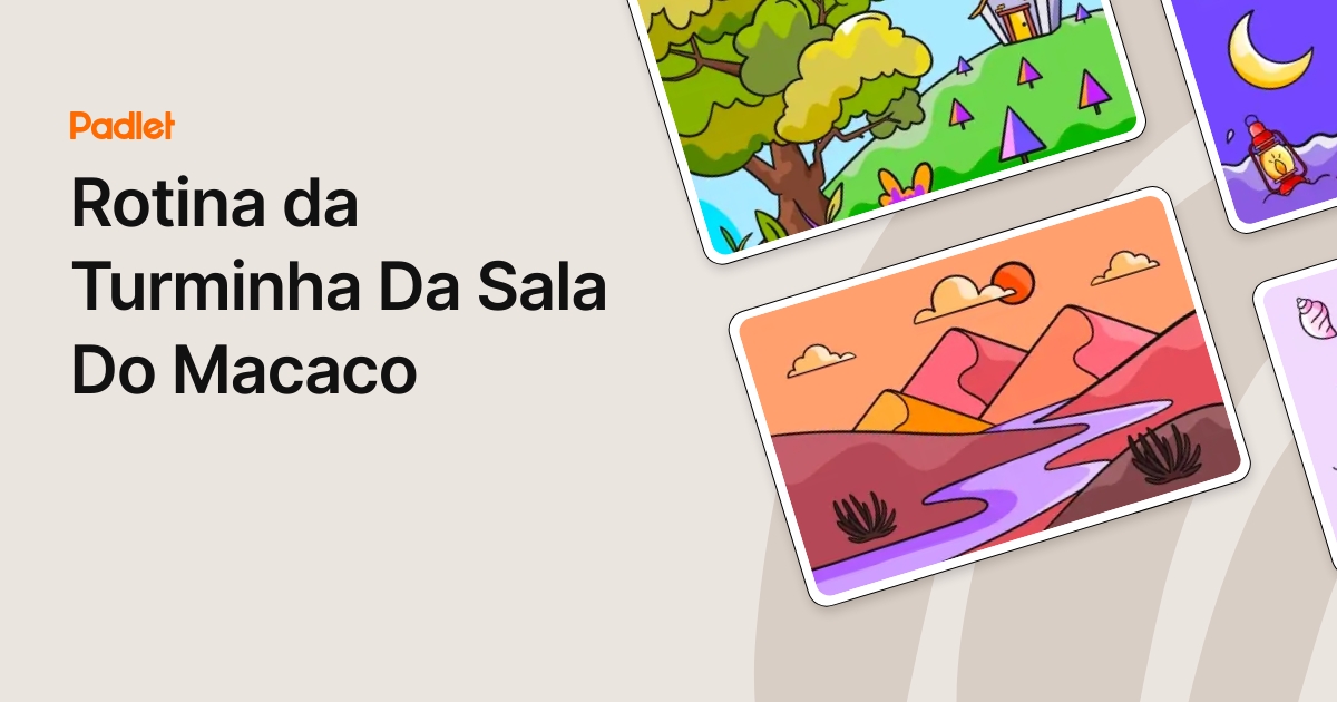 Rotina da Turminha Da Sala Do Macaco