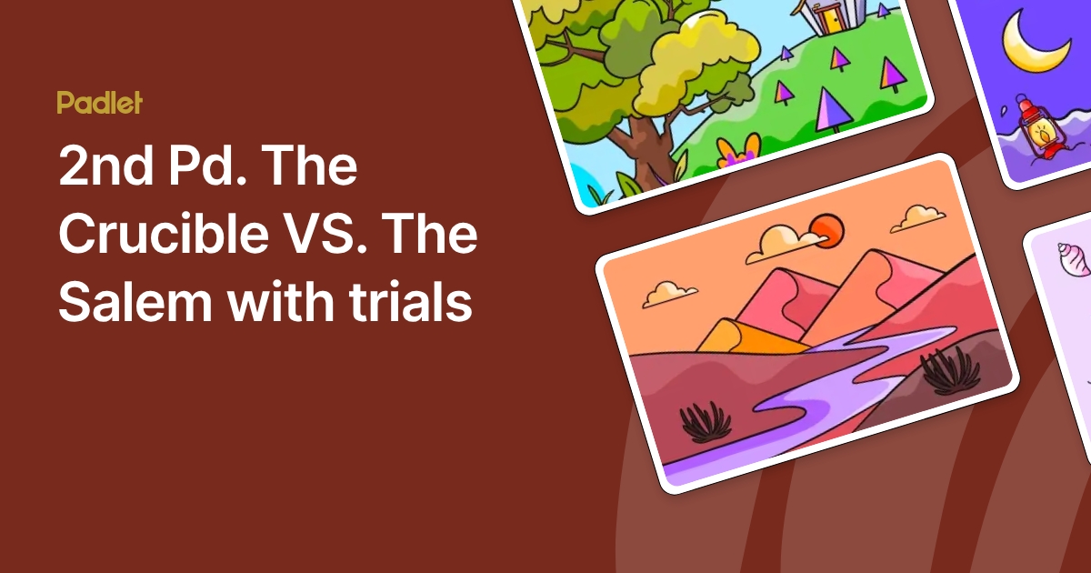 2nd Pd. The Crucible VS. The Salem with trials
