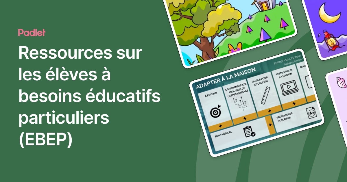 Ressources sur les élèves à besoins éducatifs particuliers (EBEP)