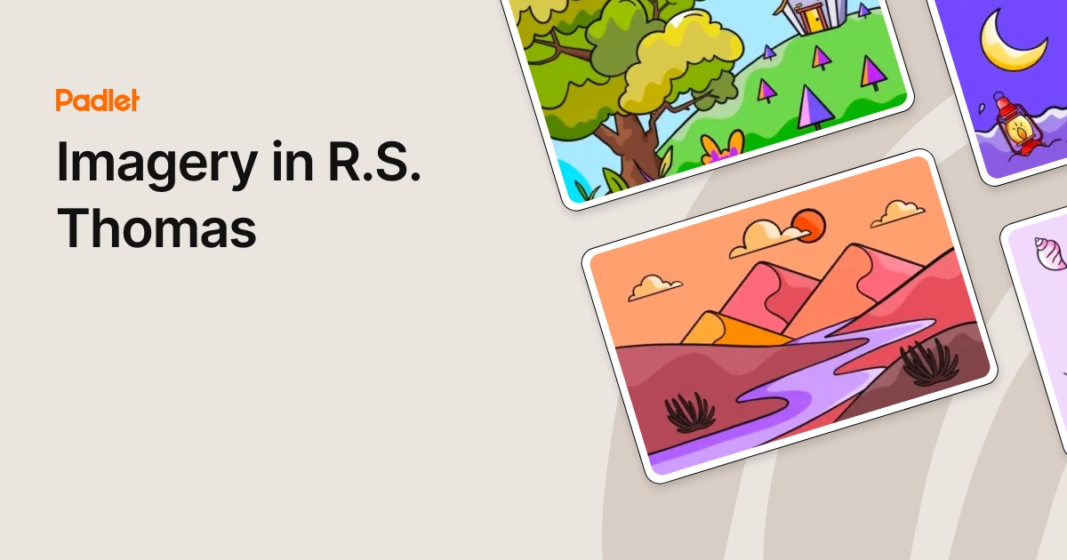 Imagery in R.S. Thomas