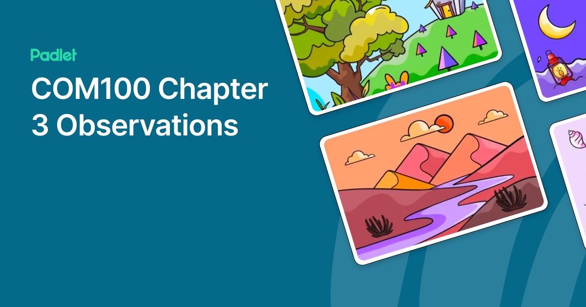 COM100 Chapter 3 Observations