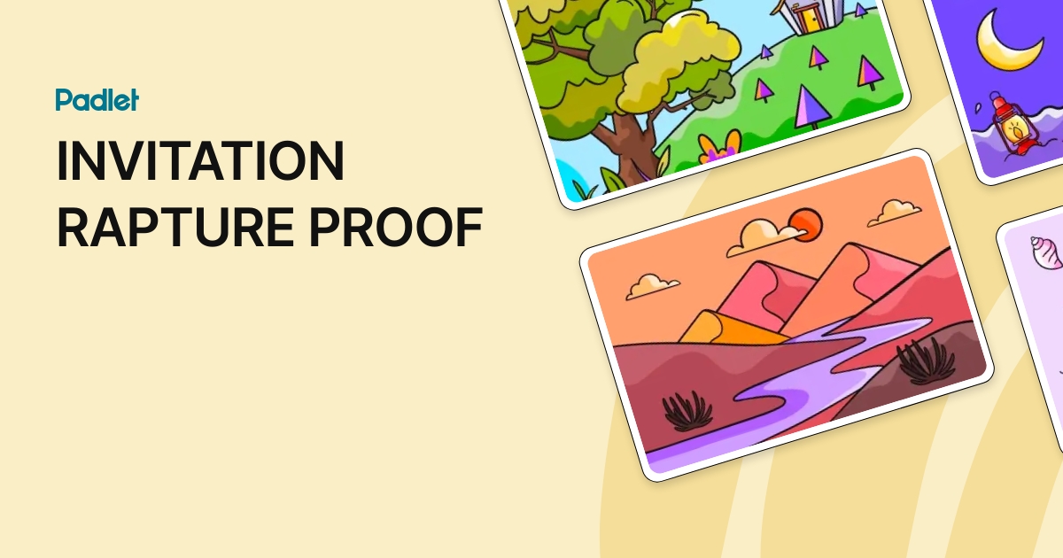 INVITATION RAPTURE PROOF
