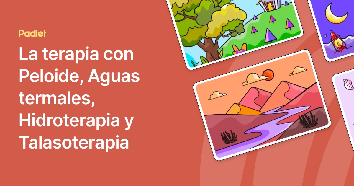 La terapia con Peloide, Aguas termales, Hidroterapia y Talasoterapia