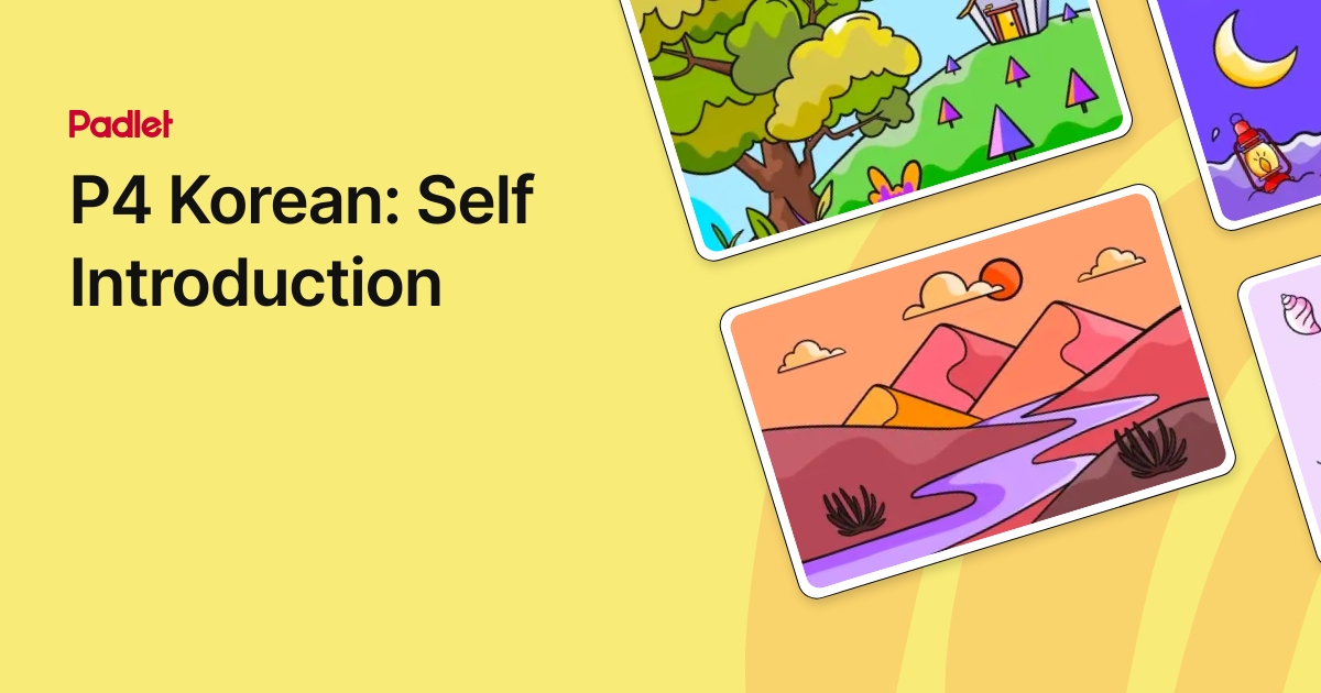 P4 Korean: Self Introduction