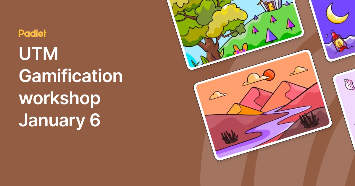 UTM Gamification workshop January 6