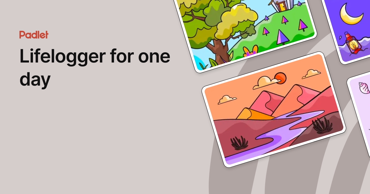 Lifelogger for one day