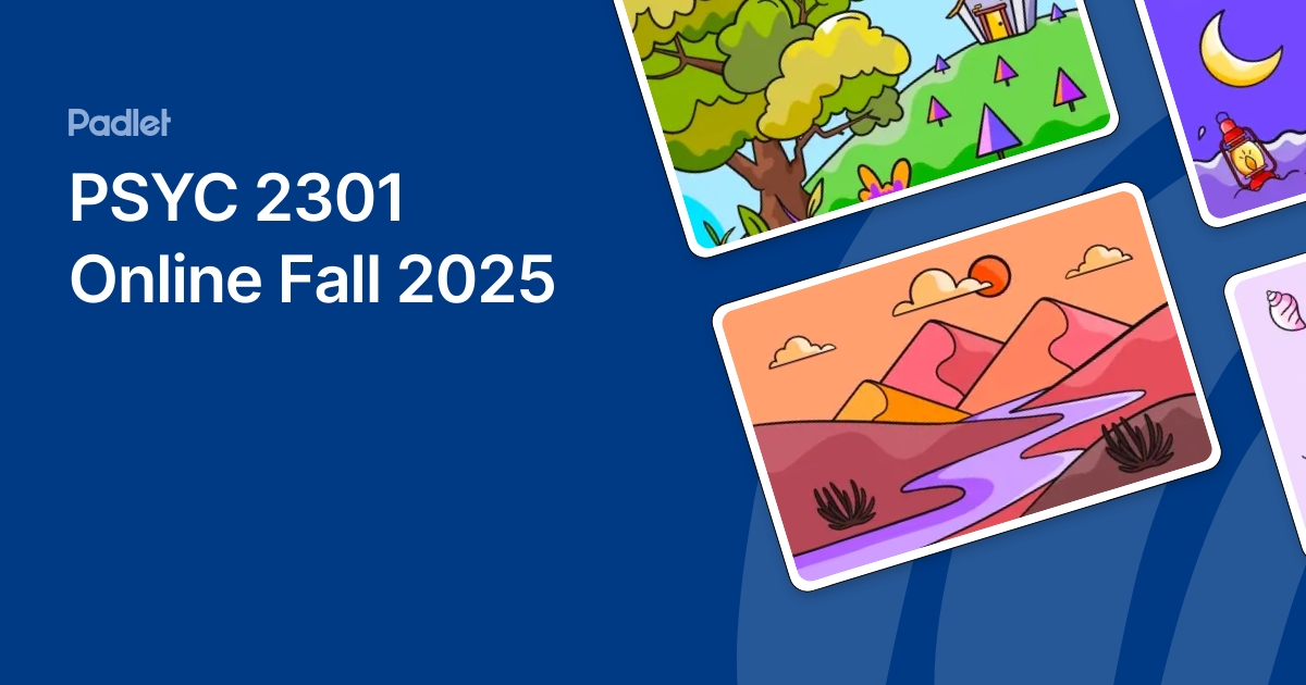 PSYC 2301 Online Fall 2025