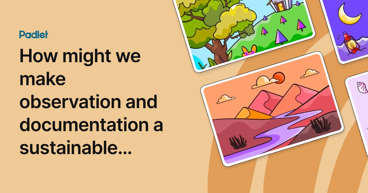 How might we make observation and documentation a sustainable practice ...