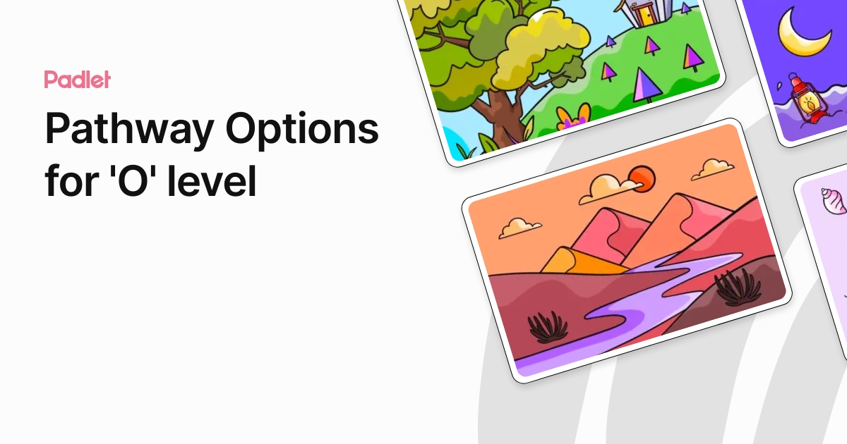 Pathway Options for 'O' level