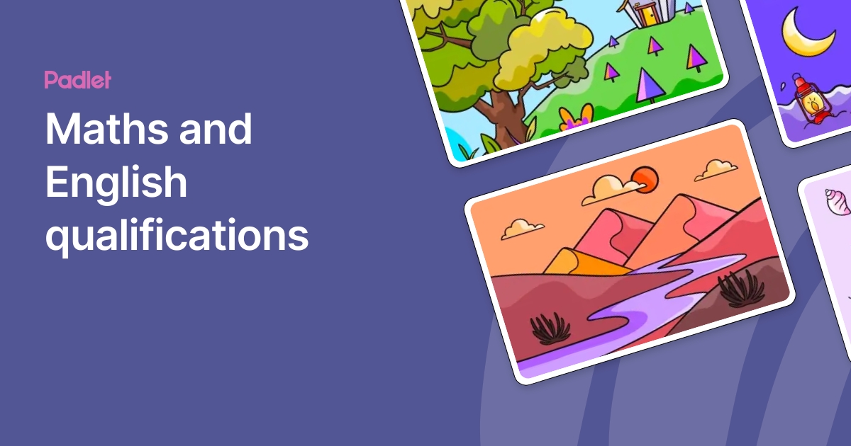 Maths and English qualifications