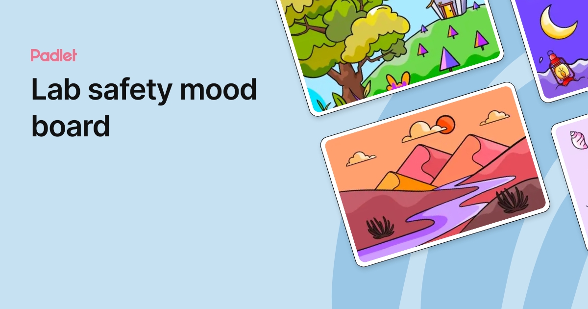 Lab safety mood board