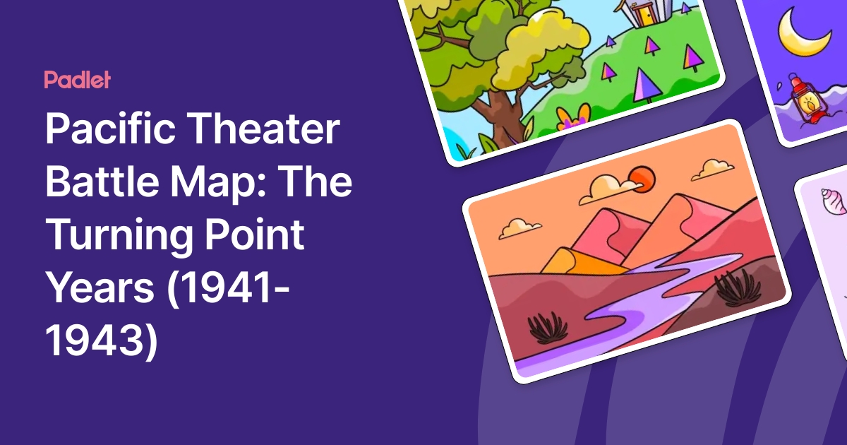Pacific Theater Battle Map: The Turning Point Years (1941-1943)