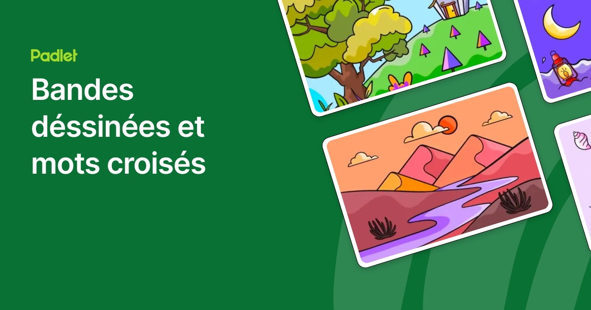 Bandes déssinées et mots croisés
