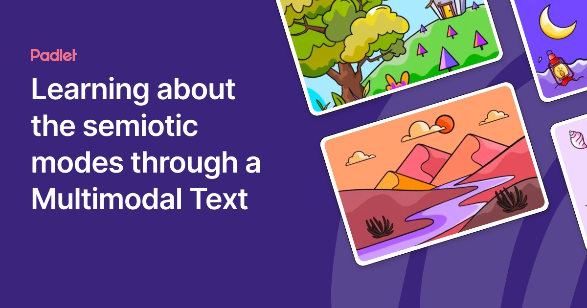 Learning about the semiotic modes through a Multimodal Text