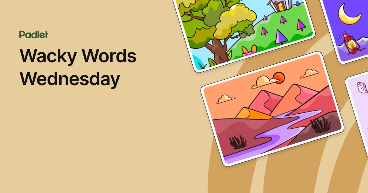 Wacky Words Wednesday