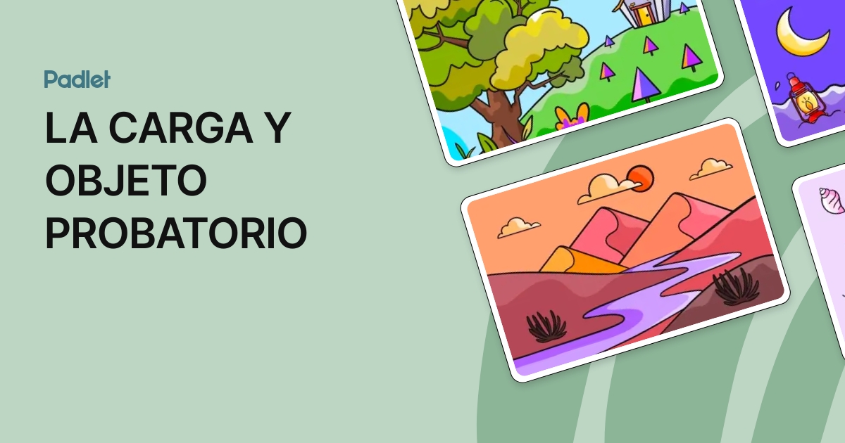 LA CARGA Y OBJETO PROBATORIO