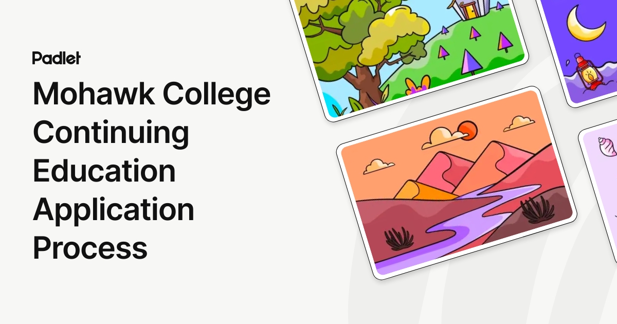 Mohawk College Continuing Education Application Process