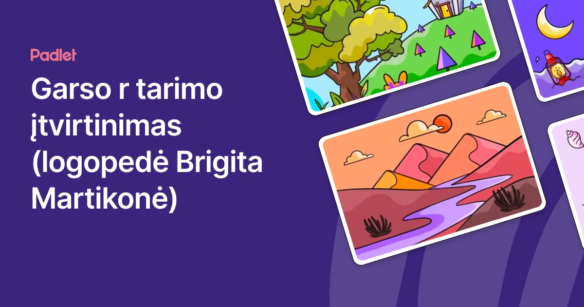 Garso r tarimo įtvirtinimas (logopedė Brigita Martikonė)