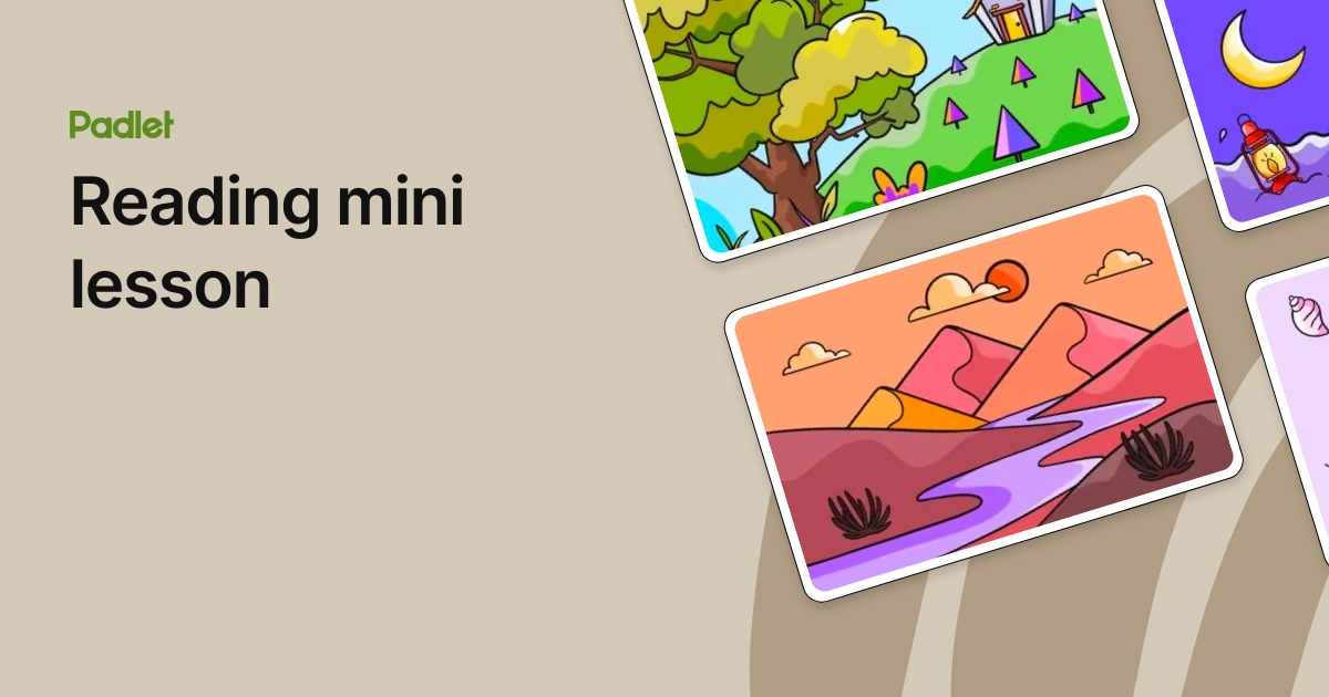 Reading mini lesson