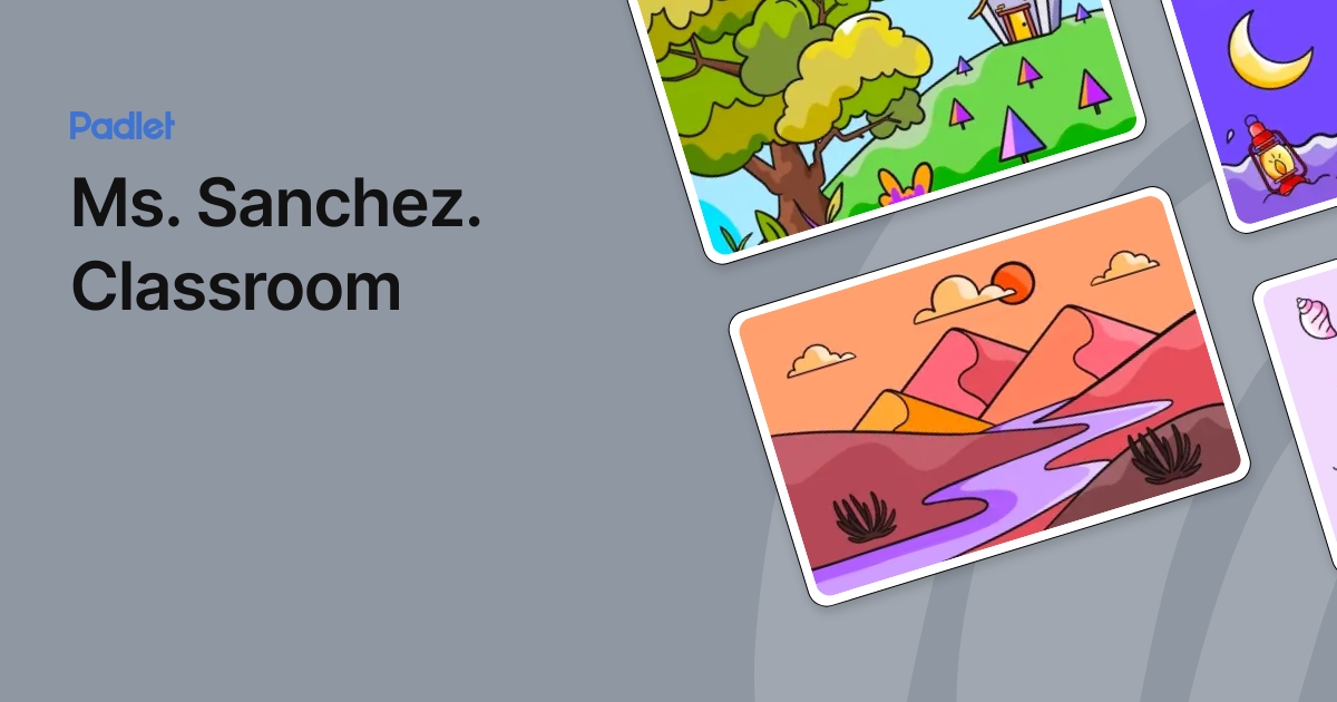 Ms. Sanchez. Classroom