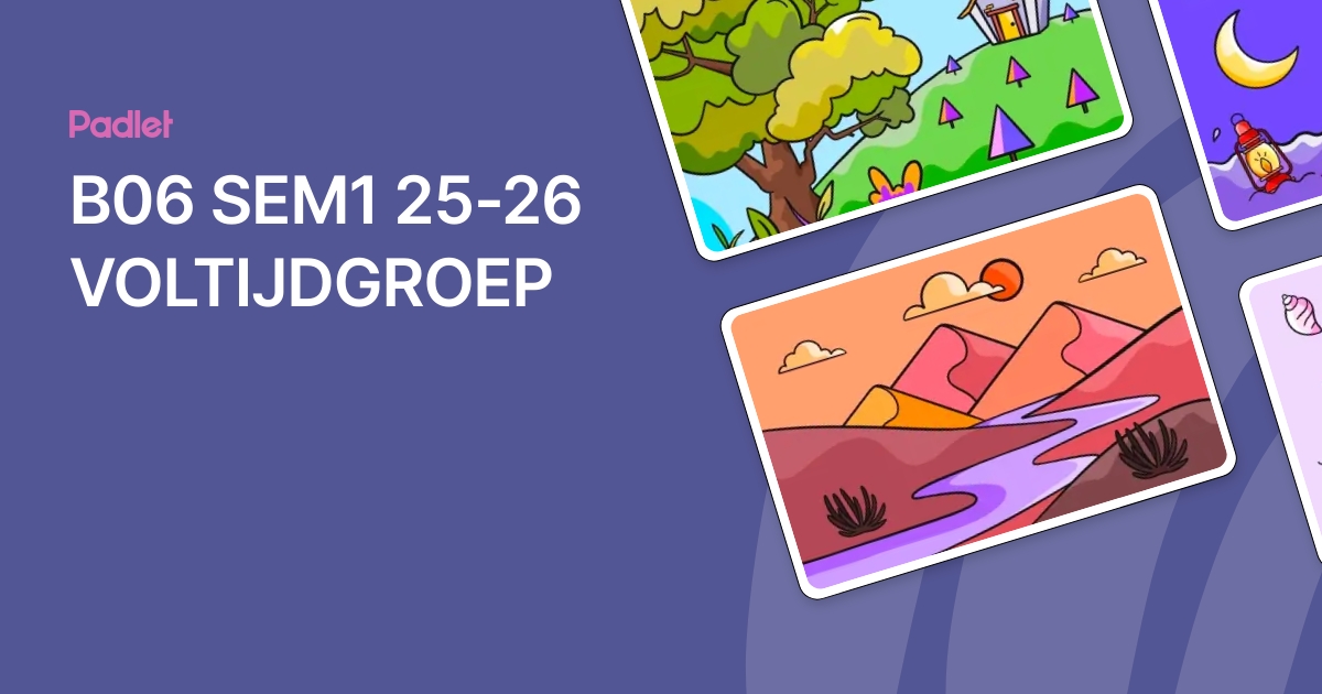 B06 SEM1 Padlet VT groep Babette FEEDBACK IS GESTOPT