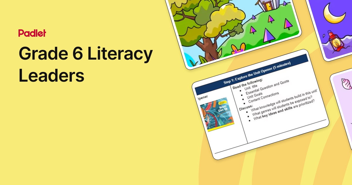 Grade 6 Literacy Leaders