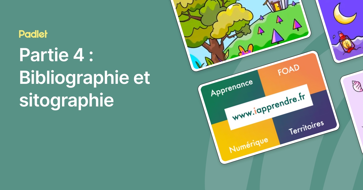 Partie 4 : Bibliographie et sitographie