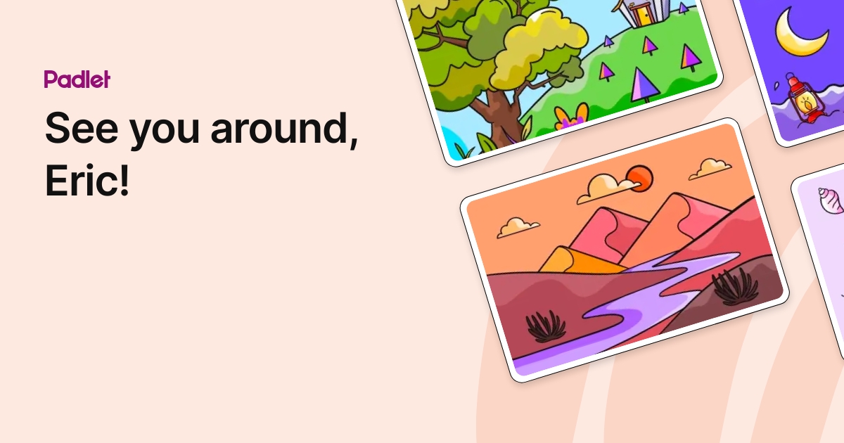 See you around, Eric!