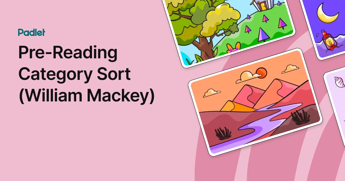 Pre-Reading Category Sort (William Mackey)