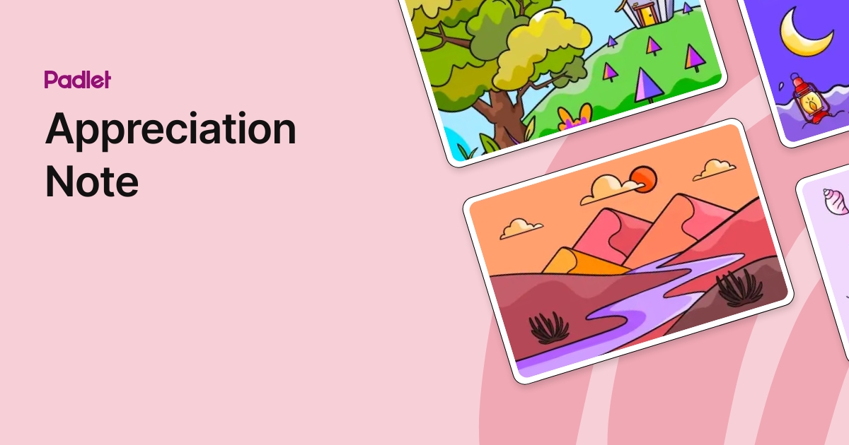 Appreciation Note
