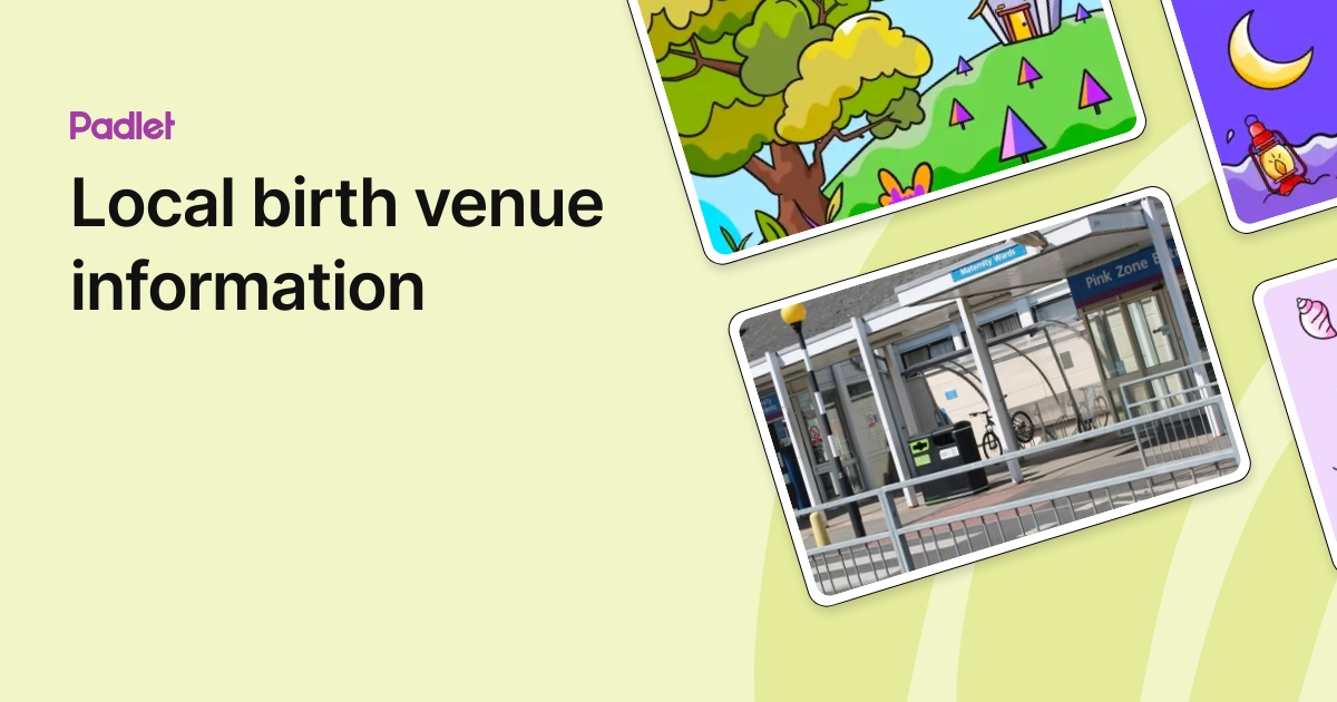 Local birth venue information