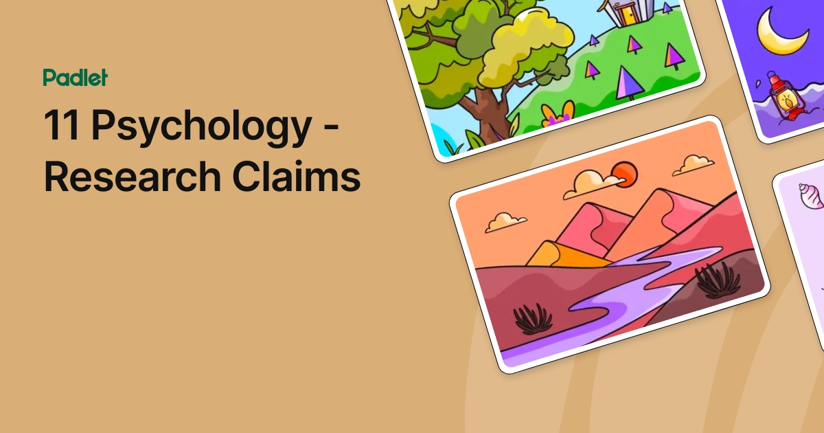 11 Psychology - Research Claims