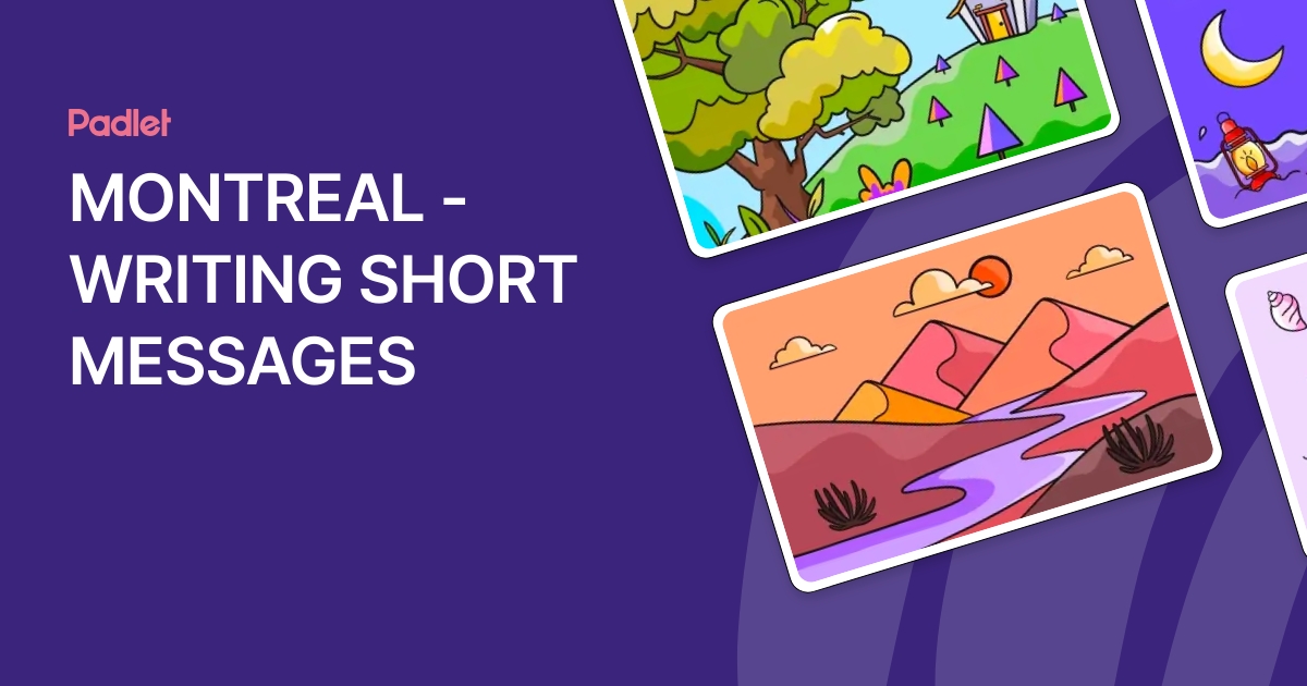 MONTREAL - WRITING SHORT MESSAGES